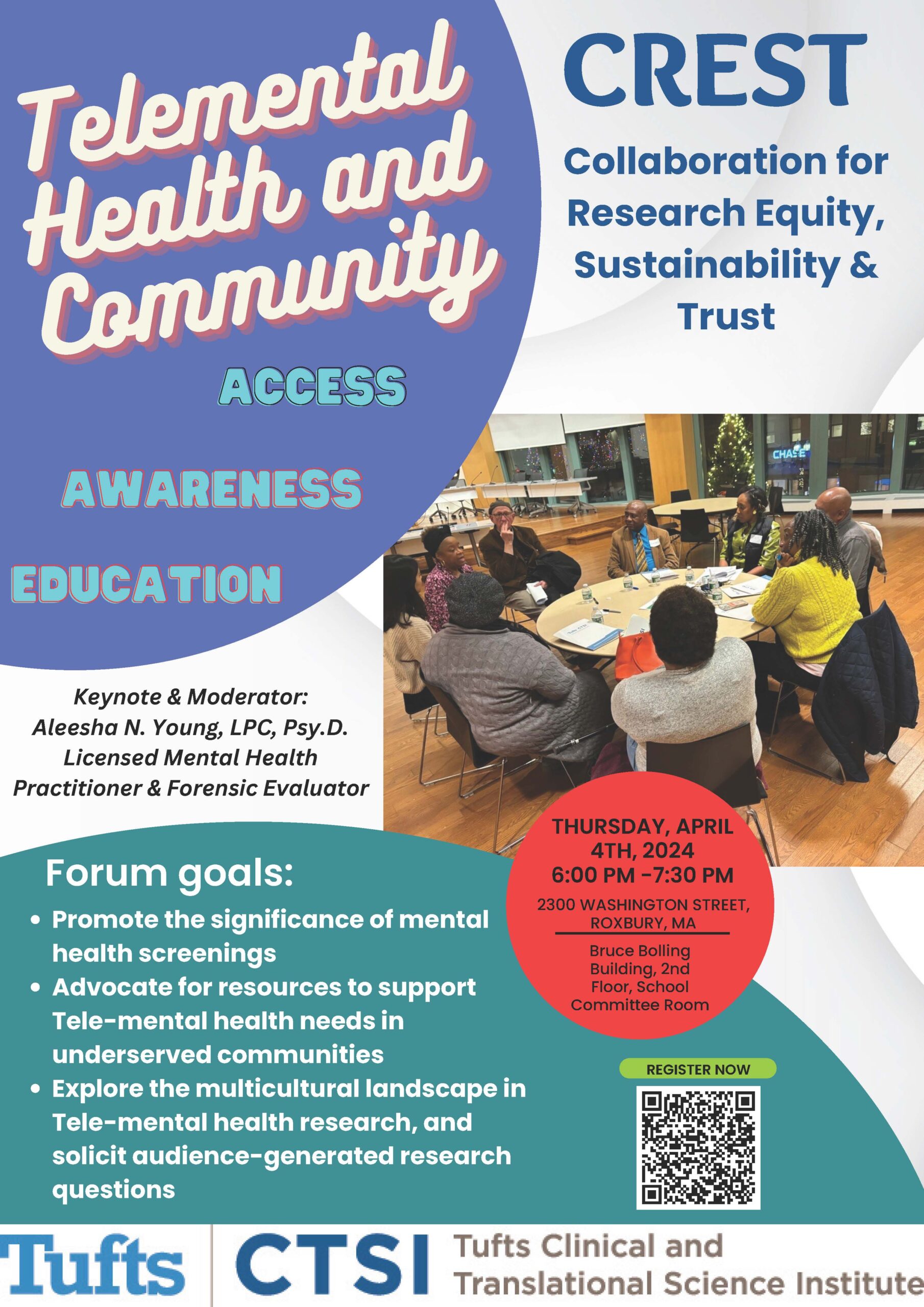 Hybrid Tele-mental Health and Community Forum - Tufts CTSI